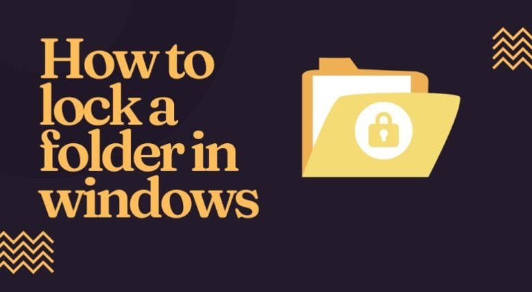 How to Lock a Folder in Windows